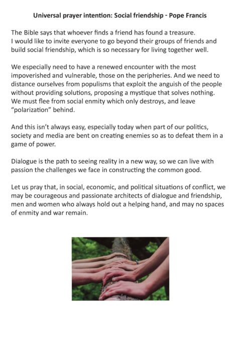 Universal Prayer | Church of St Thérèse, Mount Merrion Parish